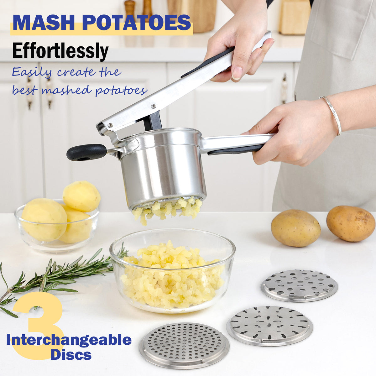 How to Use a Potato Ricer to Make Creamy Potatoes – Rorence Store